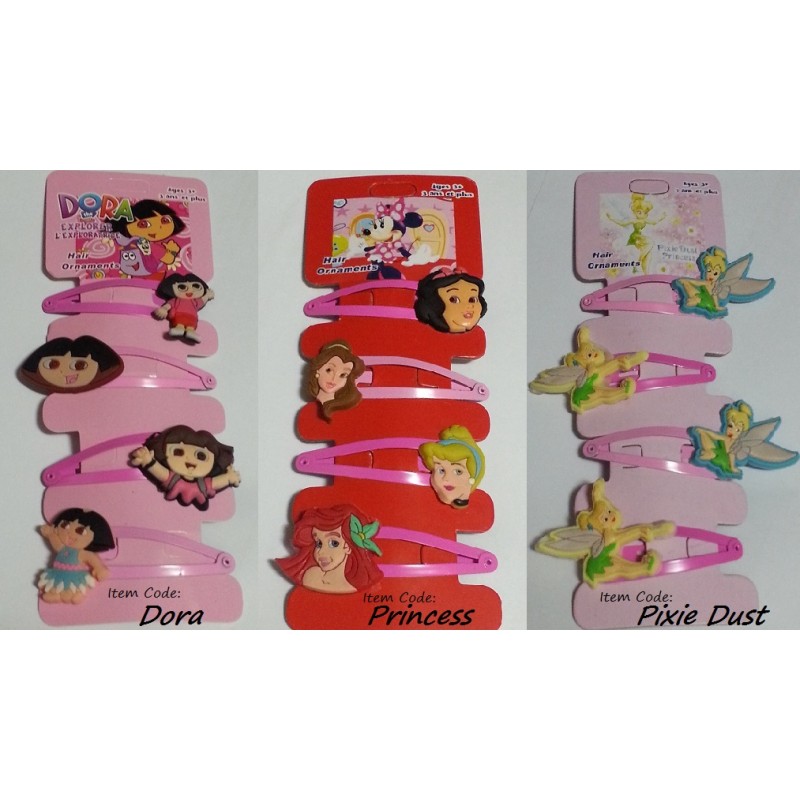 Dora the Explorer/ Princess/ Pixie Dust Princess Hair Ornaments Clips ...